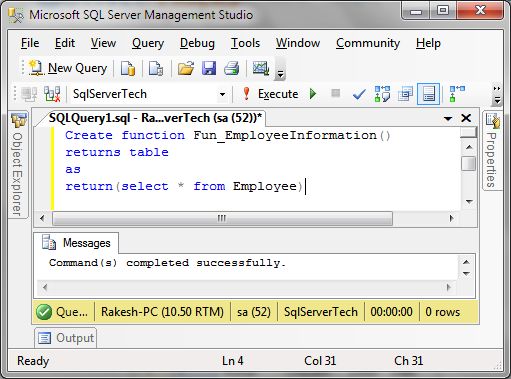 Functions In Sql Server A Beginners Guide